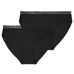 Gina Benotti 2 Damen Seamless-Slips mit Spitze