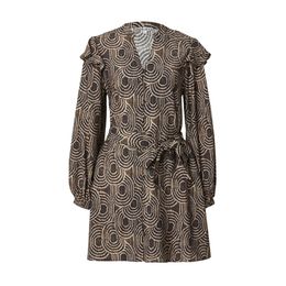 Object Kleid 'OBJAYA' Damen Gr&ouml;&szlig;e 42 camel / schwarz Winterkleid