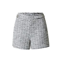 ABOUT YOU Shorts 'Lenni' Damen Gr&ouml;&szlig;e 44 grau / silber / wei&szlig;