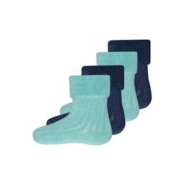 Ewers Socken M&auml;dchen Gr&ouml;&szlig;e 18/19 pastellblau / dunkelblau