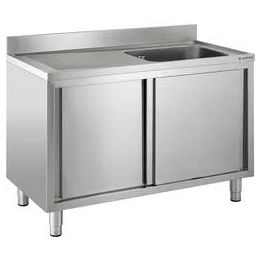 GastroHero Spülschrank Eco 14x6 mit 1 Becken rechts