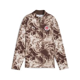 Puma Funktionsshirt 'FC St. Pauli' Jungen Gr&ouml;&szlig;e 116 beige / hellblau / dunkelbraun / offwhite