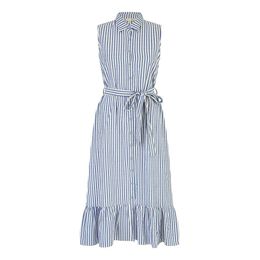 YUMI Shirt Dress female Blue, White size 44