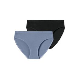 Schiesser Unterhose 'Fresh Vibe' M&auml;dchen Gr&ouml;&szlig;e 164 blau / schwarz