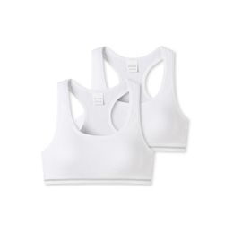 Schiesser Bustiers 2er-Pack Basic Kids in wei&szlig; | Gr.: 140