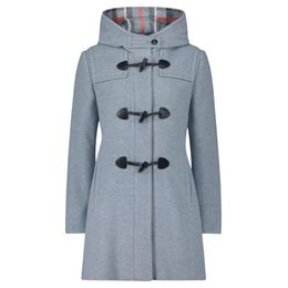 Gil Bret Dufflecoat mit Kapuze in Bright Blue Melange | Gr.: 38