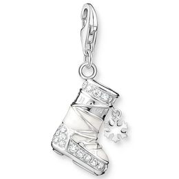 Thomas Sabo Charm-Einhänger »Schneeschuh, 1904-041-14« mit Zirkonia (synth.) silberfarben-weiß + weiß Verspielter Charm-Anhänger mit...