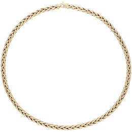 Firetti Goldkette »Schmuck Geschenk Gold 585 Halsschmuck Halskette Zopfkette 5, 5 mm breit« gelbgoldfarben 45 Elegante Zopfkettengliederung im...
