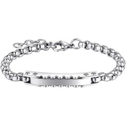 Firetti Armband »Schmuck Geschenk Edelstahl Armschmuck Venizianerkette Designelement« edelstahlfarben 23 cm Zeitlos schönes Armkettchen