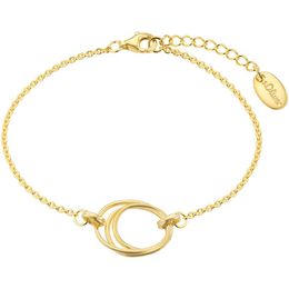 s.Oliver Armband »2037824« gelbgoldfarben 20 cm Damen Armband mit twisted Anhänger von s.Oliver