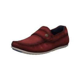 Bugatti Slipper »Slipper Veloursleder« Dunkelrot 45 45 Verschluss: Schlupfschuh