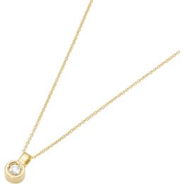 Firetti Kette mit Anhänger »Schmuck Geschenk Gold 375 Halsschmuck Halskette Goldkette Solitär« gelbgoldfarben Präsent, aber nicht protzig – so...