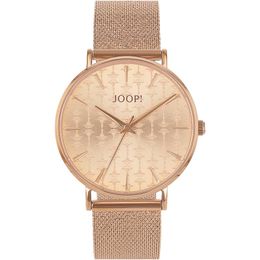 JOOP! Quarzuhr Armbanduhr, Damenuhr, Edelstahlarmband ros&eacute;goldfarben Exquisite Damenarmbanduhr