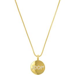 JOOP! Kette mit Anhänger »2038019« mit Zirkonia (synth.) gelbgoldfarben-weiß Die Kette von JOOP! schmückt sich mit einer filigranen Veneziagliederung