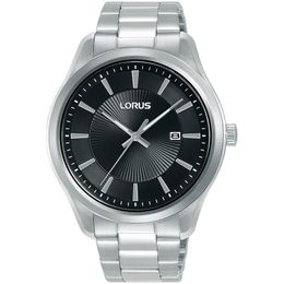Lorus Quarzuhr &raquo;Classic&laquo; Armbanduhr, Herrenuhr, Edelstahlarmband, analog, Tag silberfarben-schwarz Stilsichere Herrenarmbanduhr