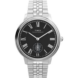 Timex Quarzuhr »WATERBURY METROPOLITAN« Armbanduhr, Herrenuhr, Edelstahlarmband, analog silberfarben Stilvolle Armbanduhr für Herren