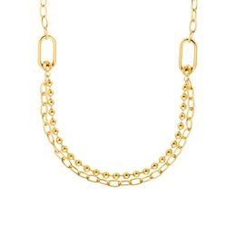 JOOP! Gliederkette »2036801« gelbgoldfarben JOOP! Damen Beads-Halskette