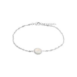 Amor Armband »Silverchic, 2036019« mit Perlmutt silberfarben-perlmuttfarben 19 cm Zeitloses Armband mit Perlmutt