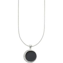 ANISTON JEWELRY & WATCHES Kette mit Anhänger »Schmuck Geschenk Silber 925 Halskette mit Anhänger schwarz« mit Zirkonia (synth.)...