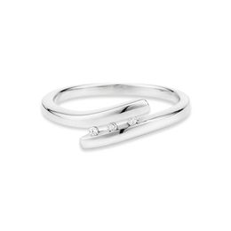 Bruno Banani Fingerring »Schmuck Geschenk Silber 925 Damenring« mit Zirkonia (synth.) silberfarben-kristallweiß 59 Damenring im stilvoll und...