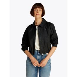 Tommy Jeans Blouson »TJW COTTON JACKET EXT« mit kurzem Schnitt, mit Raglanärmeln Black XL (42) XL (42) Blouson von Tommy Jeans
