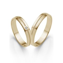 Firetti Trauring »Schmuck Geschenk Gold 375 Hochzeit Ehering "LIEBE"« Made in Germany, wahlweise mit oder ohne Brillant gelbgoldfarben 52 Moderner...