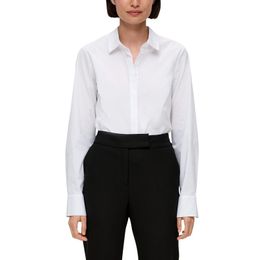 s.Oliver BLACK LABEL Klassische Bluse mit verdeckter Knopfleiste white 40 40 Klassische Bluse von s.Oliver BLACK LABEL