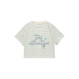 Mango Kids T-Shirt 'TRES' M&auml;dchen Gr&ouml;&szlig;e 128 navy / hellgr&uuml;n / offwhite