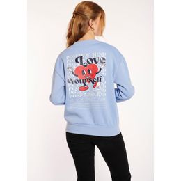 Haily's HAILY&rsquo;S Sweatshirt &raquo;LS C SW Mi44lou&laquo; pearl blue M M Sweater von HaILY&rsquo;S in bester Marken-Qualit&auml;t