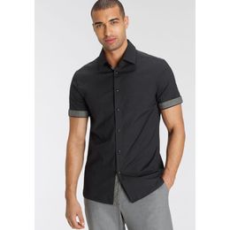 Bruno Banani Kurzarmhemd &raquo;mit kurzen &Auml;rmel&laquo; schwarz 41/42 - D-Gr D-Gr 41/42 Mit Elastananteil