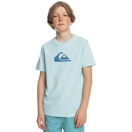 Quiksilver T-Shirt »Comp Logo« Iced Aqua 8(125-130cm) 8(125-130cm) Stoff: leichter Baumwoll-Jersey [160 g/m2]