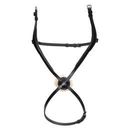 MONTIVUM Mexikanisches Reithalfter mit Fell schwarz WB