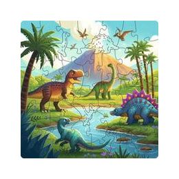 Ravensburger Wooden Puzzles Kids - Dinosaurier Welt 44 Teile