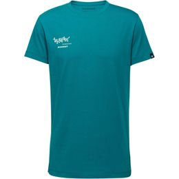 Mammut Massone T-Shirt Herren - blau - Gr. S - Baumwolle