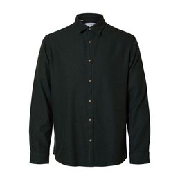 Selected Button Up Shirt 'SLHREGNoah' male size M Fir