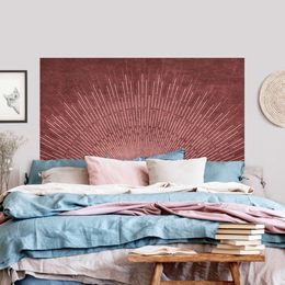 Kopfteil Bett Boho Japan Sonne