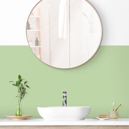 Bilderwelten Vinylteppich Aquarell Orangen mit Bl&auml;ttern in wei&szlig;em Rahmen