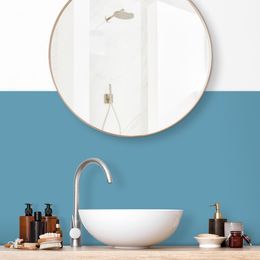 Wandverkleidung Bad Meerblau