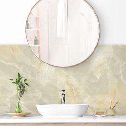 Wandverkleidung Bad Onyx Marmor Creme