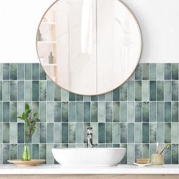 Bilderwelten Vinylteppich Aquarell Kleckse in Mintgr&uuml;n