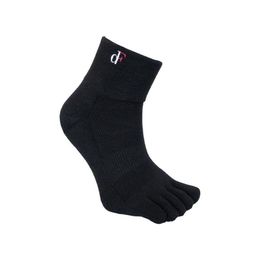 Vibram 200 df Toe Socks Mini Crew Trail Bekleidung Unisex schwarz