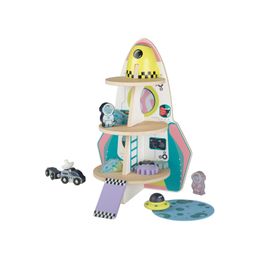 Playtive Holzrollenspielzeug Rakete, 10-teilig