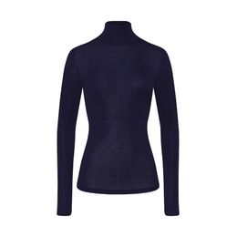 Hanro Rollkragenshirt ' Woolen Silk ' Damen Gr&ouml;&szlig;e M nachtblau