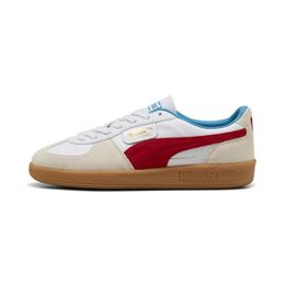 Puma Sneaker 'Palermo' Herren Gr&ouml;&szlig;e 35.5 beige / blutrot / wei&szlig;