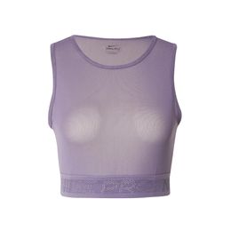 Nike Sporttop 'PRO' Damen Gr&ouml;&szlig;e M dunkellila / wei&szlig;