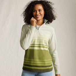 LANDS' END Fleecepullover mit Zipper, Damen,  Gr&uuml;n, Polyester, by Lands' End