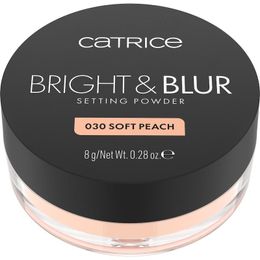 Catrice Puder »Bright & Blur Setting Powder« Perfekt zum Fixieren des Make-ups und für einen strahlenden Glow Soft Peach Ultrafeines, loses Puder...