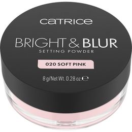 Catrice Puder »Bright & Blur Setting Powder« Perfekt zum Fixieren und Auffrischen des Make-ups Soft Pink Ultrafeines, loses Puder mit...