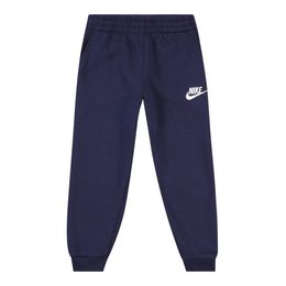 Nike Sportswear Hose 'Club Fleece' Jungen Gr&ouml;&szlig;e 122 navy / wei&szlig;