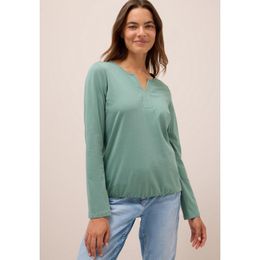 Cecil Tunikashirt Split Neck, unifarben jewel green XXL (46) XXL (46) Tunika-Shirt von Cecil